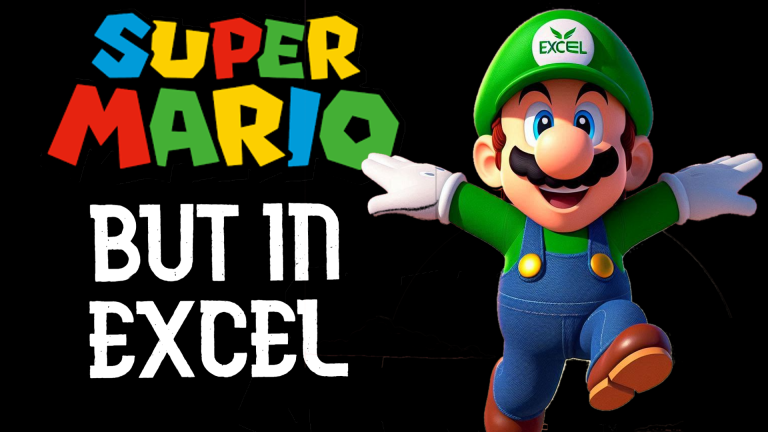I made a Mario like game in EXCEL!? – The StoryTeller